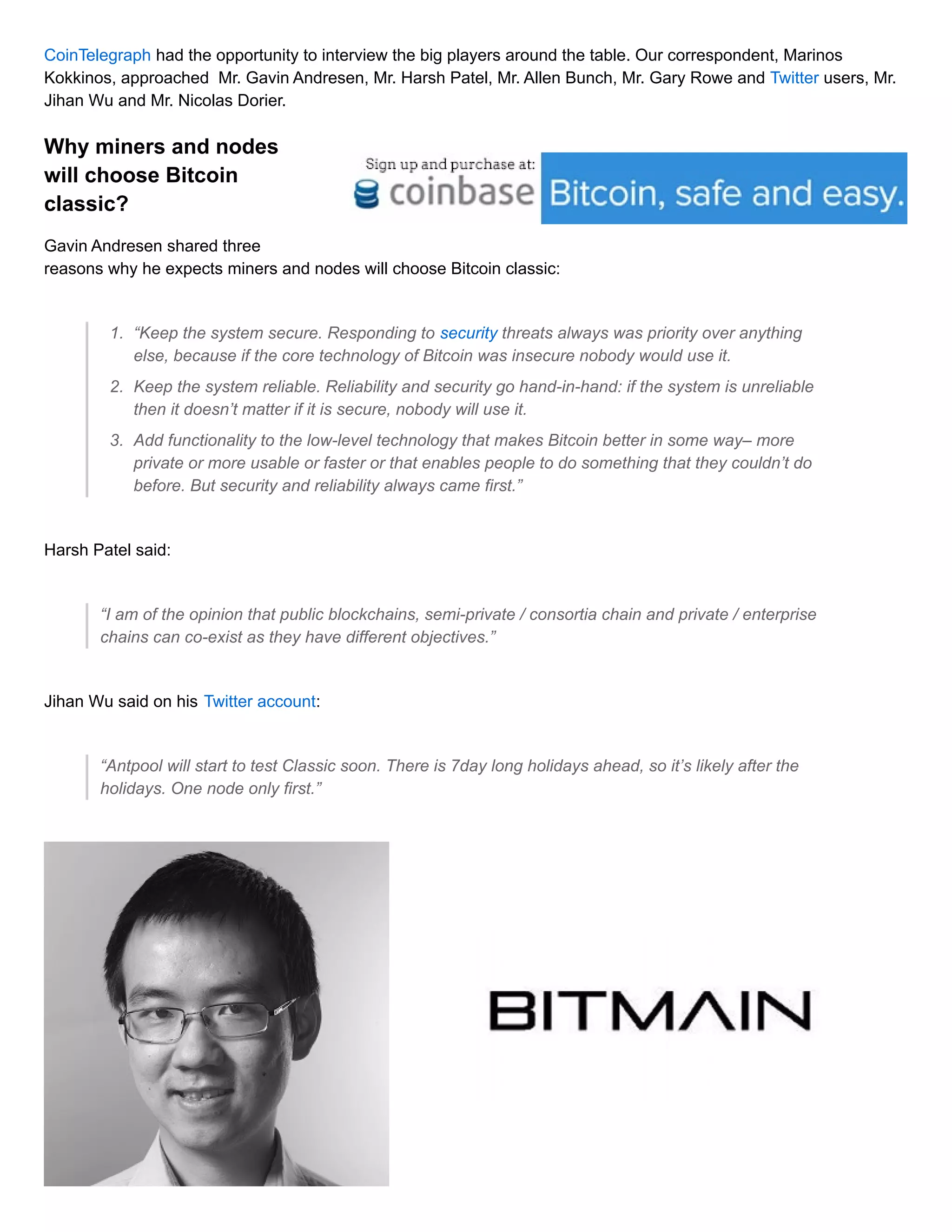 BITCOIN CLASSIC HAS TURNED THE WORLD UPSIDE DOWN! | PDF