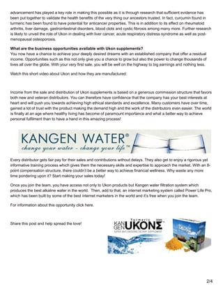UKON SUPPLEMENTS & KANGEN WATER | PDF | Herbs and Supplements ...