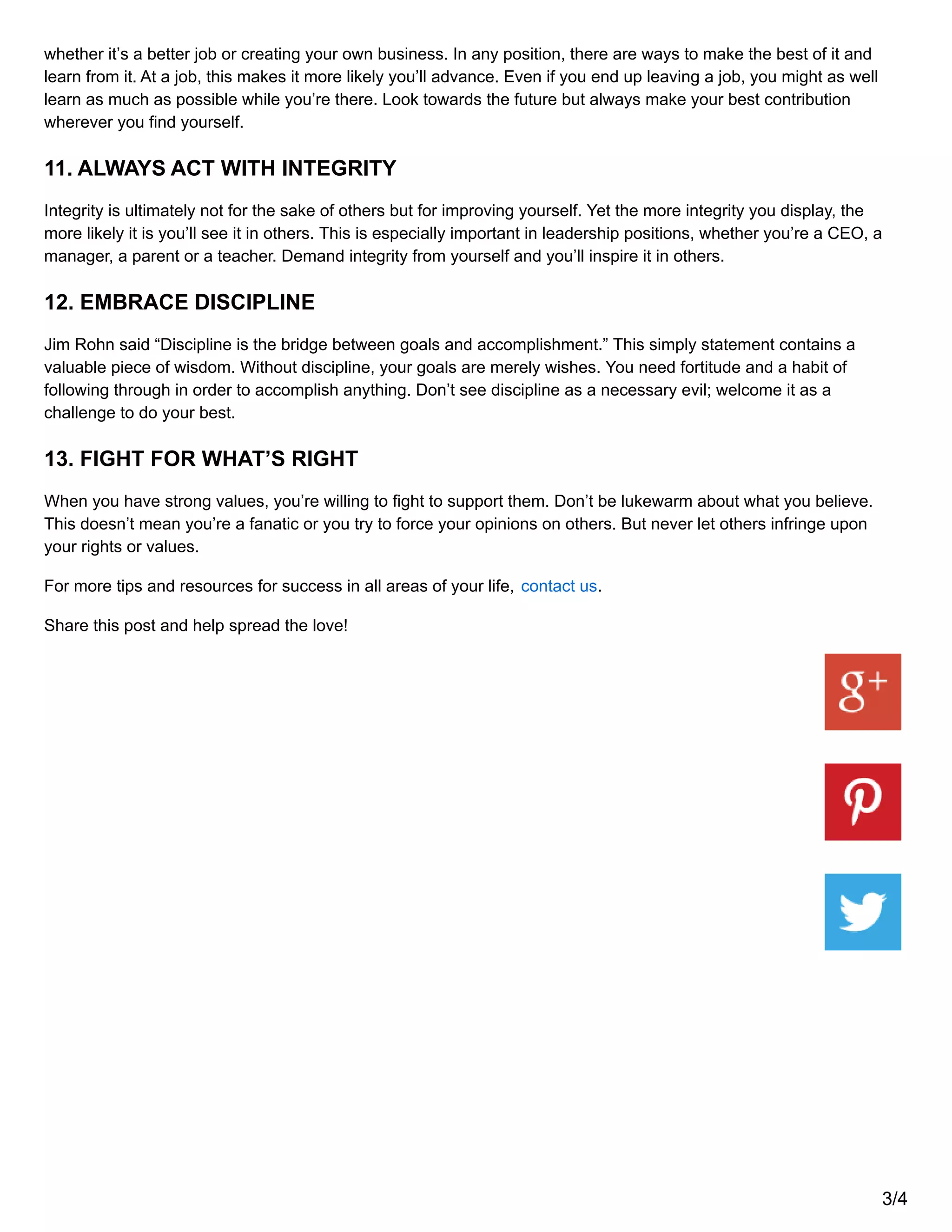 HOW TO APPLY JIM ROHN’S 13 WAYS TO IMPROVE YOUR LIFE | PDF