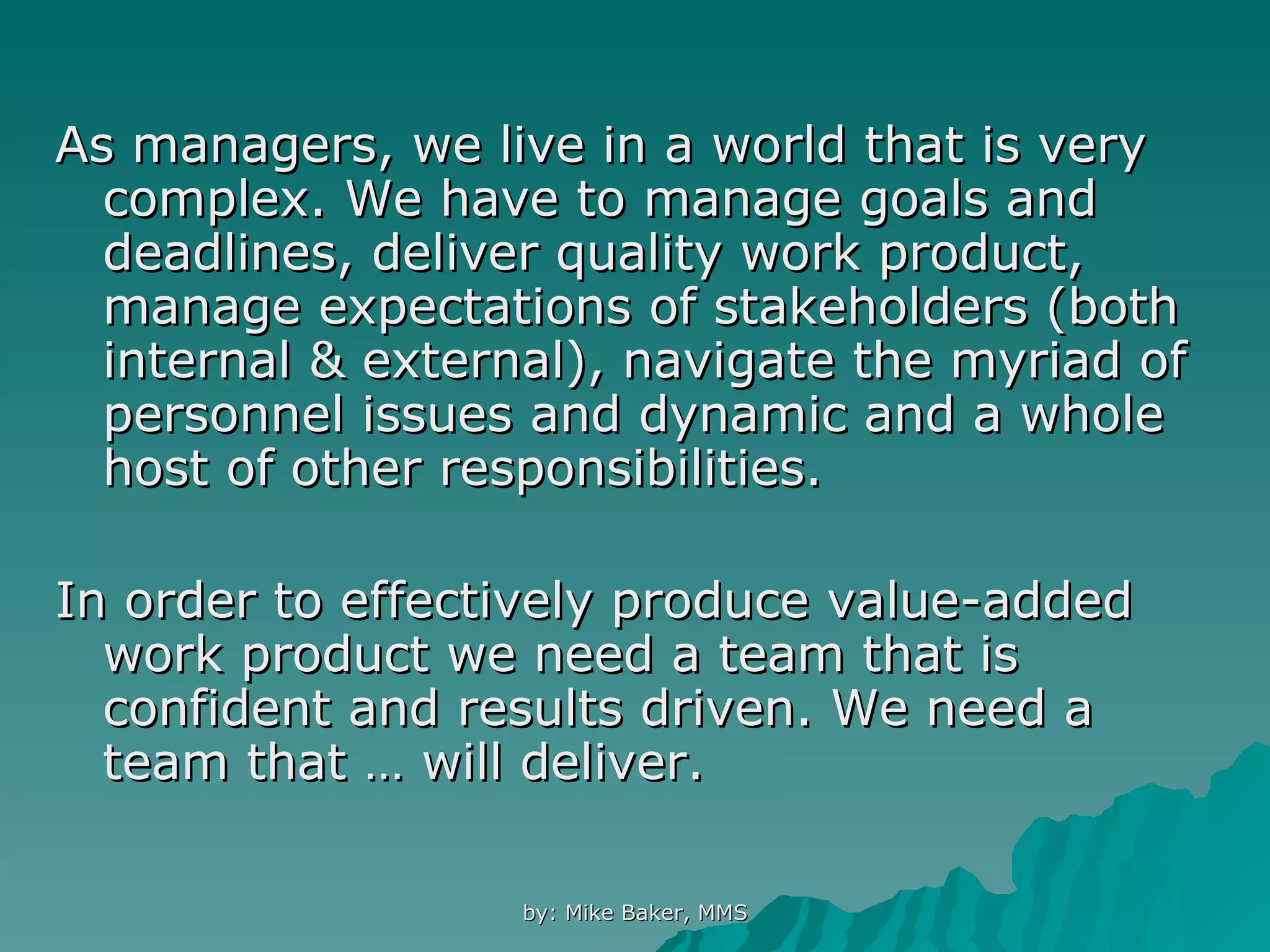 Teams That Excel | PPT