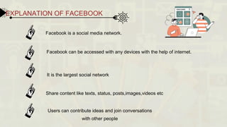 advantage and disadvantage of facebook | PPTX