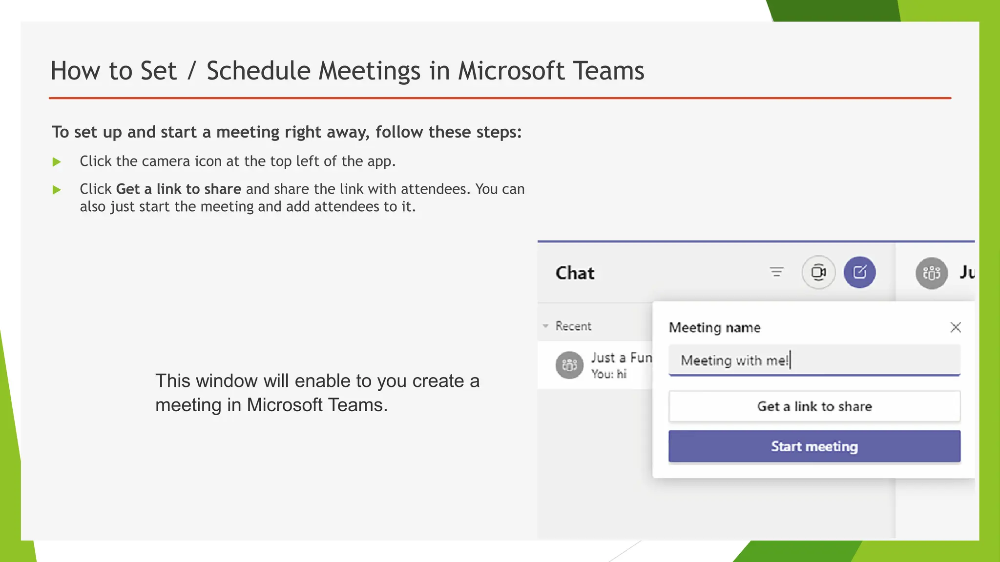 Microsoft Teams - User Guide Presentation | PDF