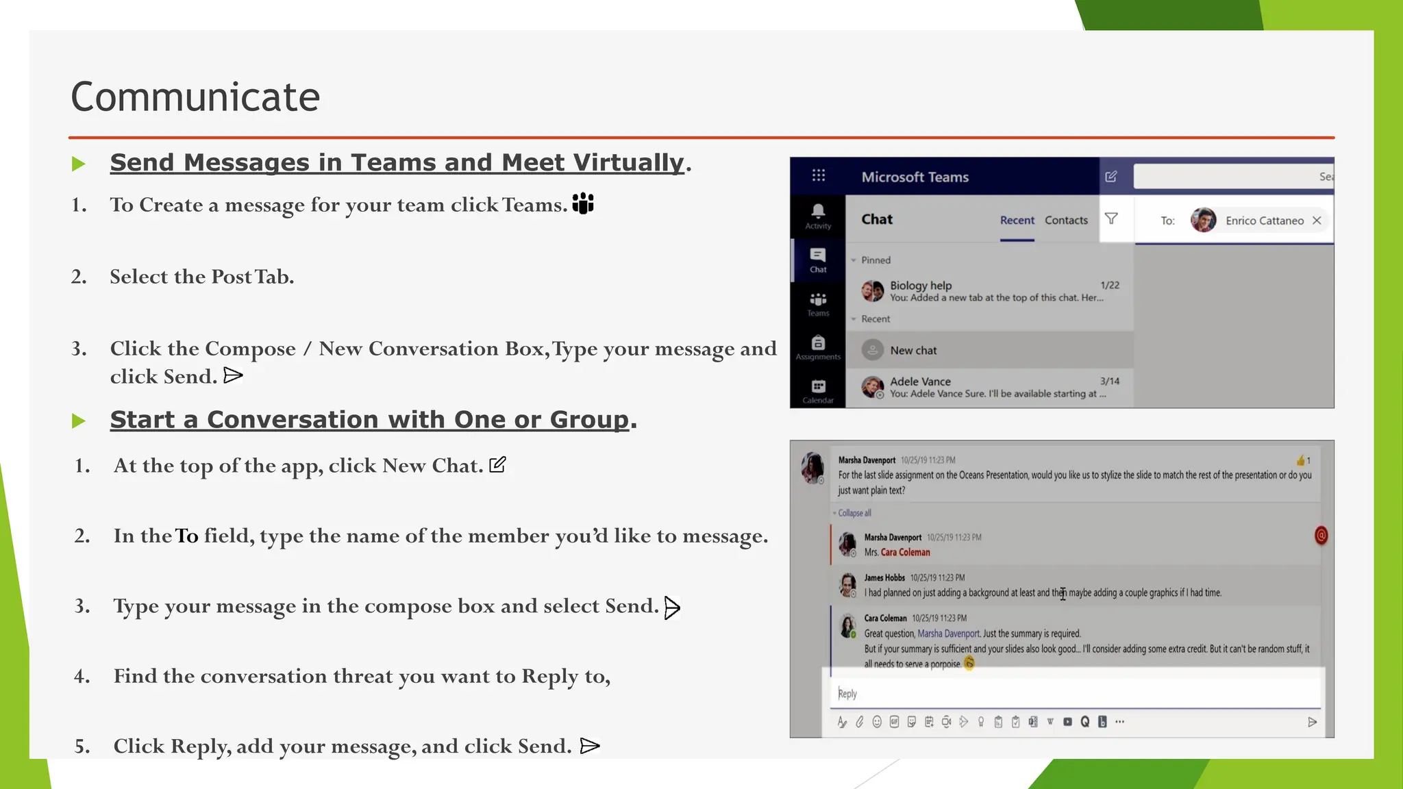Microsoft Teams - User Guide Presentation | PDF
