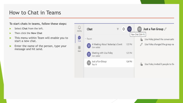 Microsoft Teams - User Guide Presentation | PDF