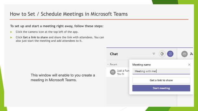 Microsoft Teams - User Guide Presentation | PDF