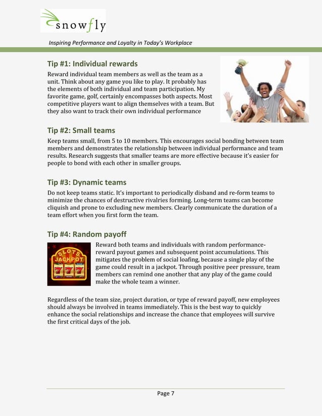 Teams vs. individual incentives | PDF