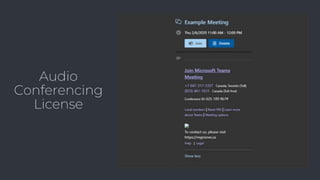 Microsoft Teams Voice - Cloud Phone System | PPTX