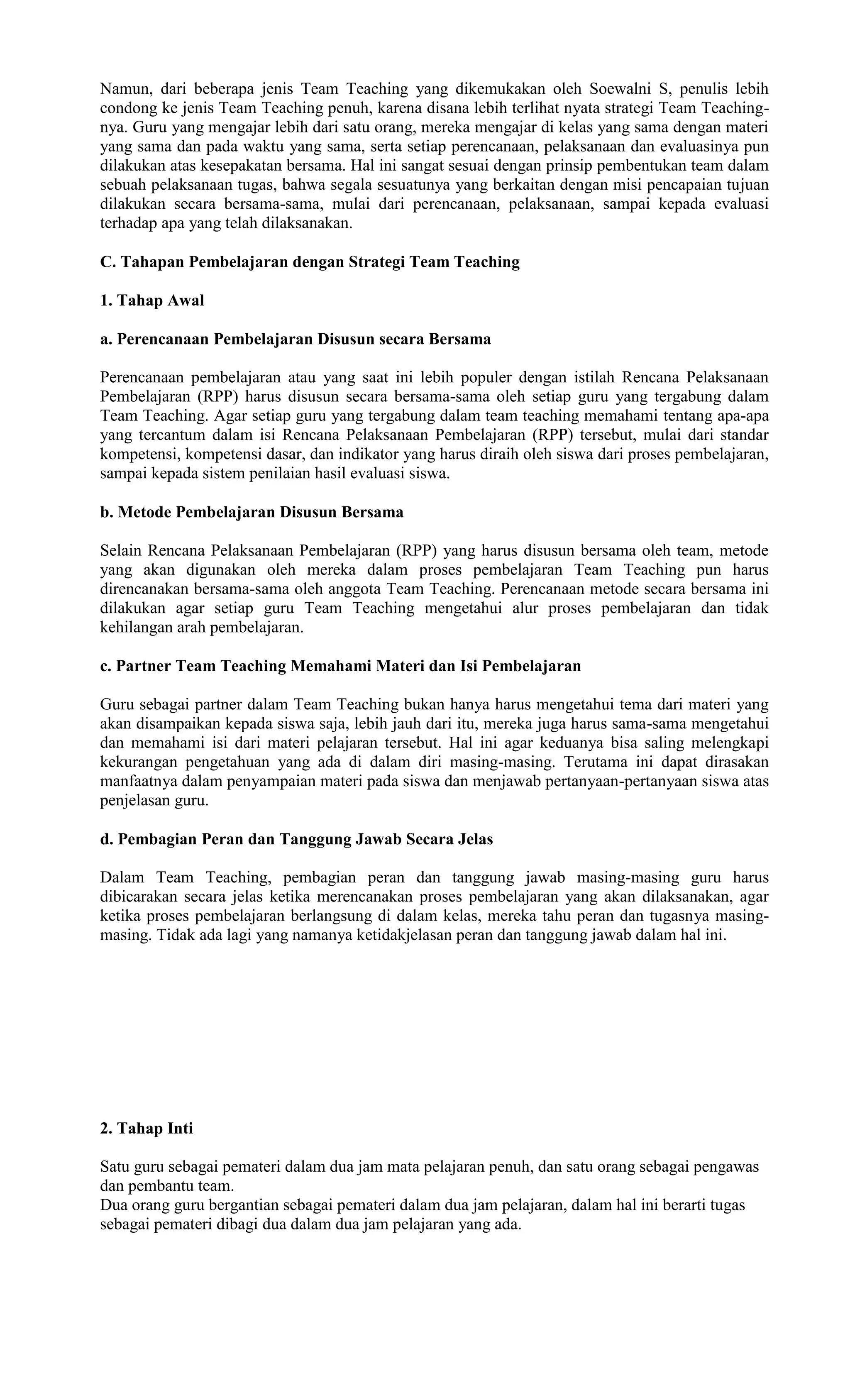 Team teaching | DOCX