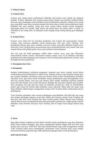 Team teaching | DOCX