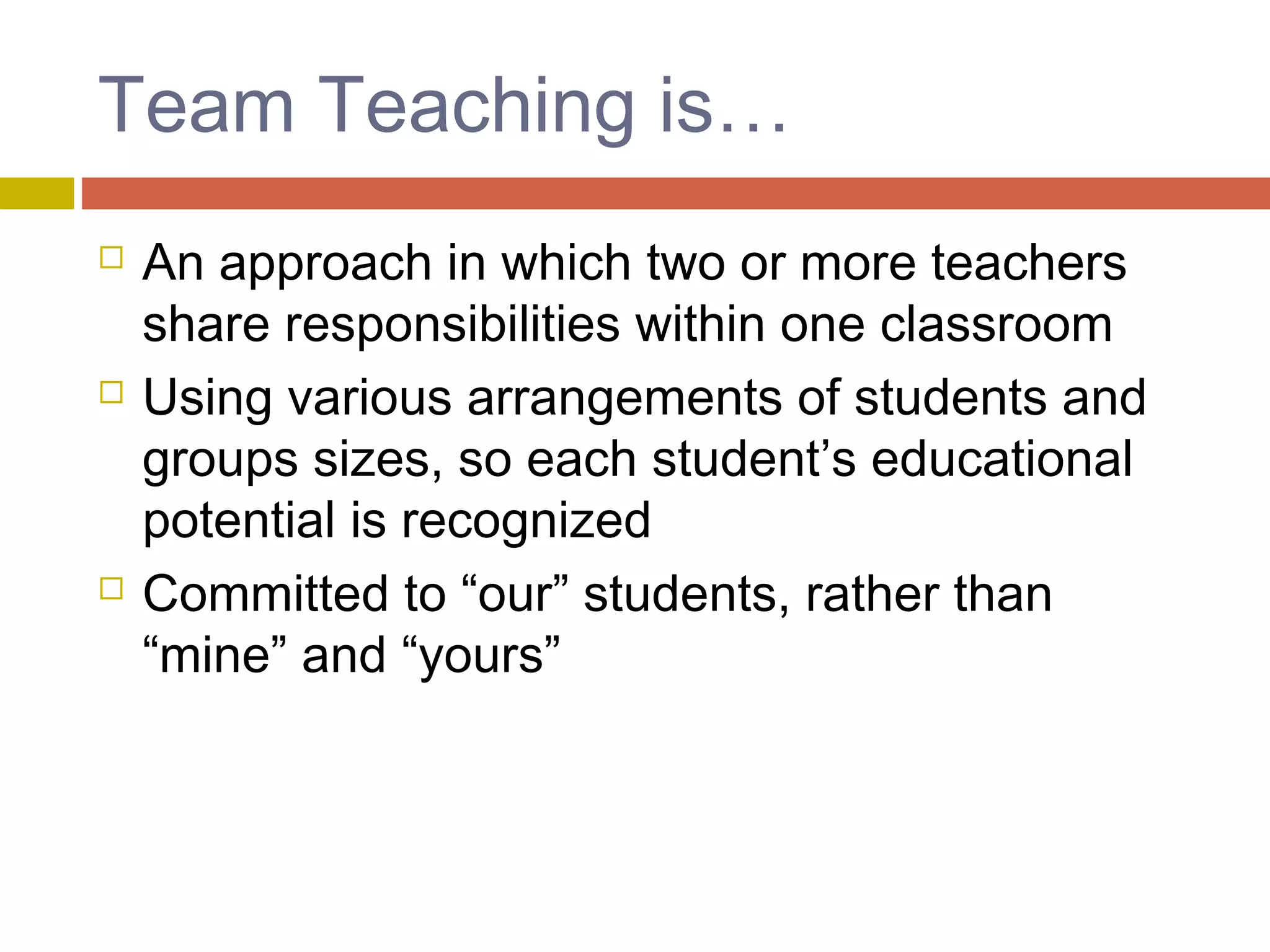 Team teaching | PPT
