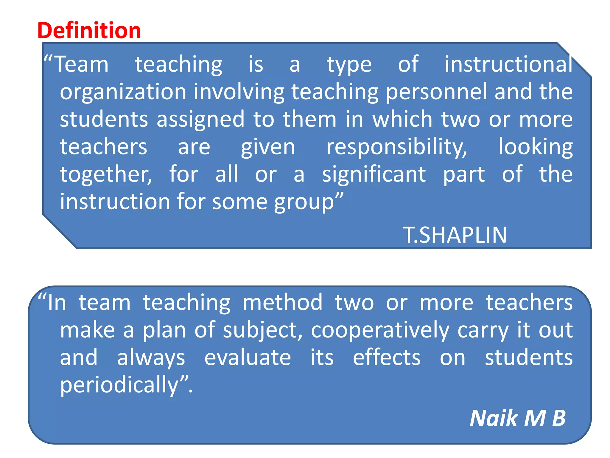 Team teaching | PPTX