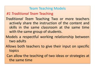 Team teaching | PPTX