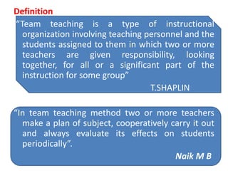 Team teaching | PPTX