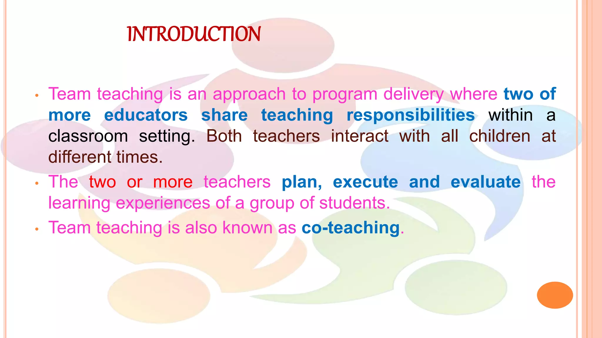 Team teaching | PPTX