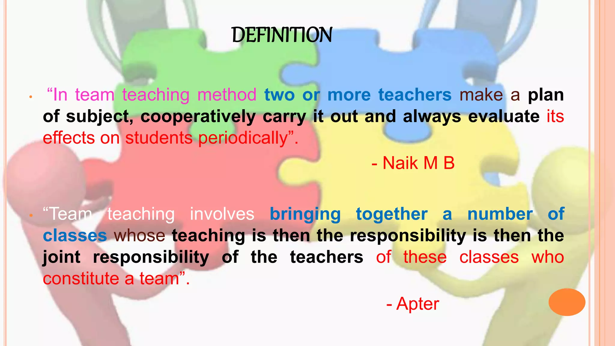 Team teaching | PPTX