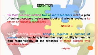 Team teaching | PPTX