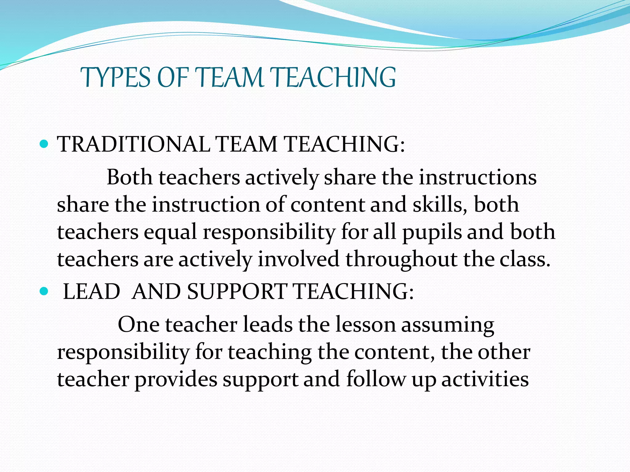 Team teaching | PPTX
