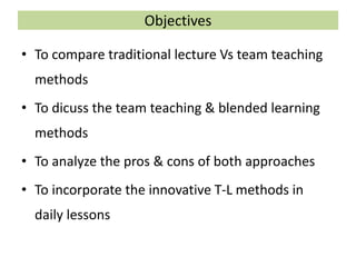 Team teaching and blended learning | PPT