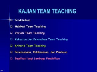 Team Teaching dalam Pembelajaran.pptx