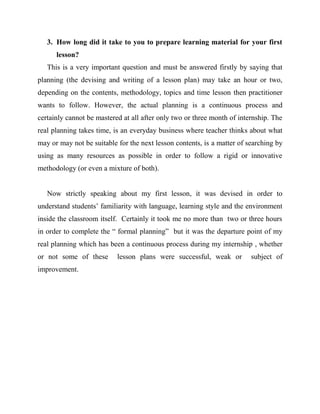 Team teaching stage report | DOCX