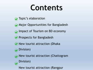 Tourism in case of Bangladesh | PPT
