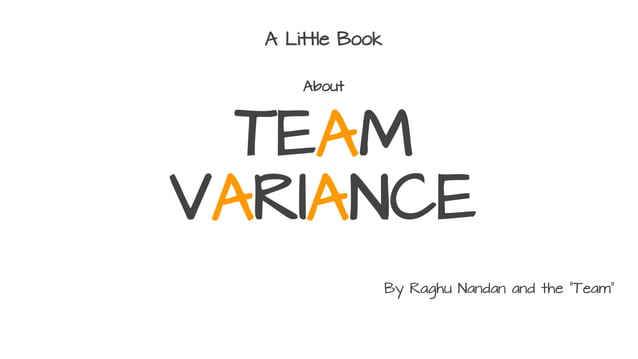 Team variance - A Little Book | PDF | Career Advice | Careers