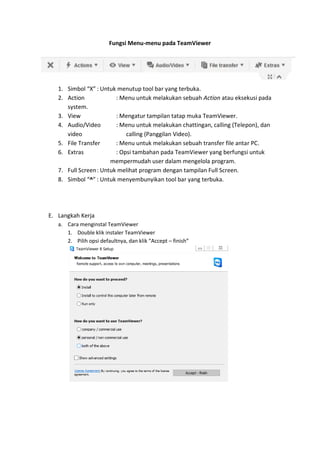 Pengertian dan Fungsi Team Viewer | PDF