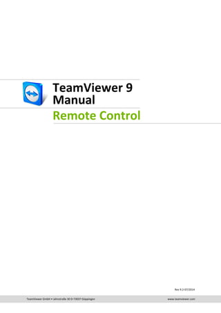 Team viewer9 manual-remotecontrol-en | PDF