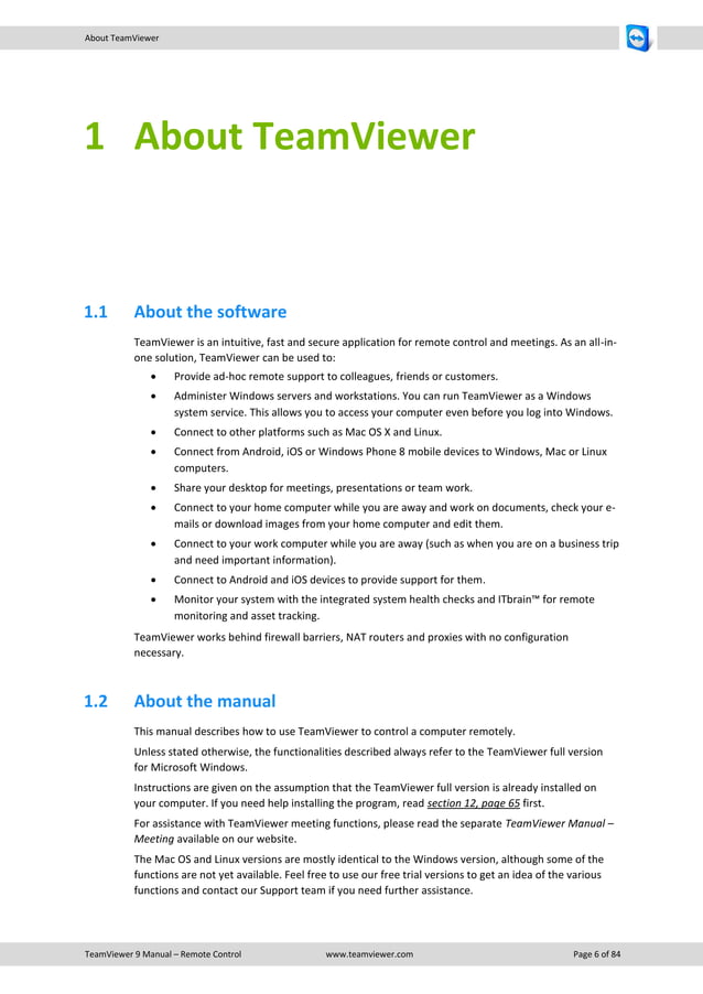 Team viewer9 manual-remotecontrol-en | PDF