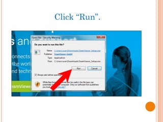 Team Viewer Basic VideoTutorial | PPT | Free Download