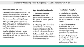 Comprehensive Job Hazard Analysis and Safety Audit for Solar Panel ...