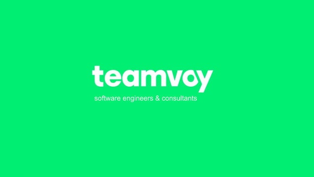 Teamvoy portfolio - software development | PPT
