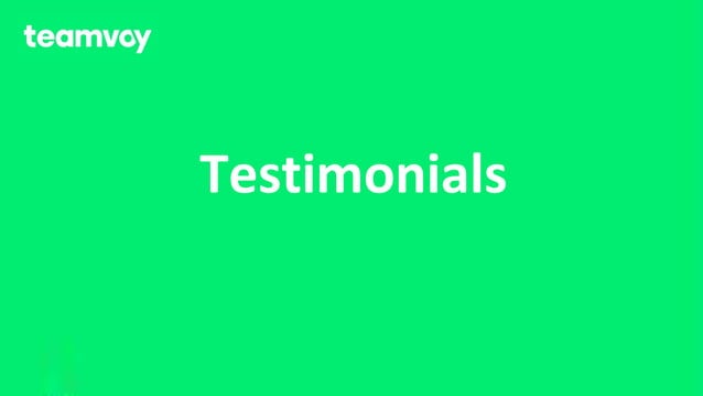 Teamvoy portfolio - software development | PPT