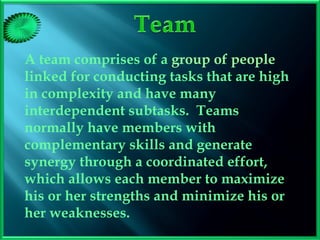 Team Vs. Staff | PPT