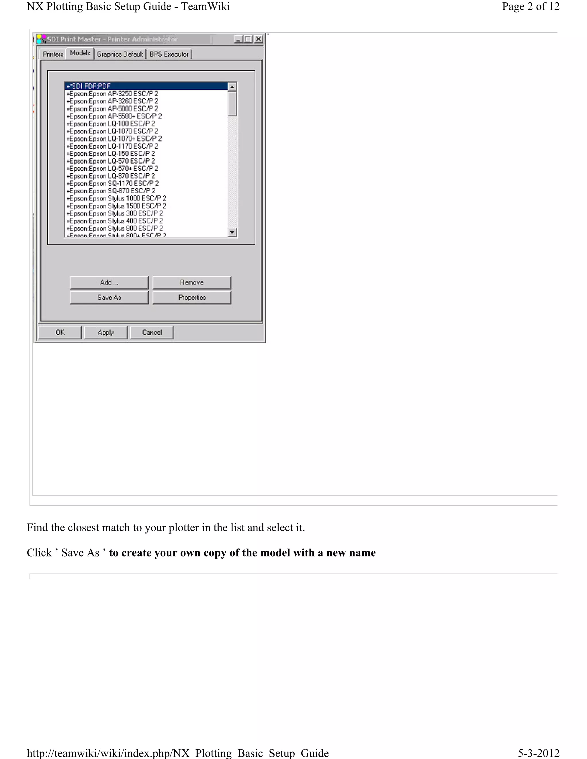 Teamwiki nx plotting setup | PDF