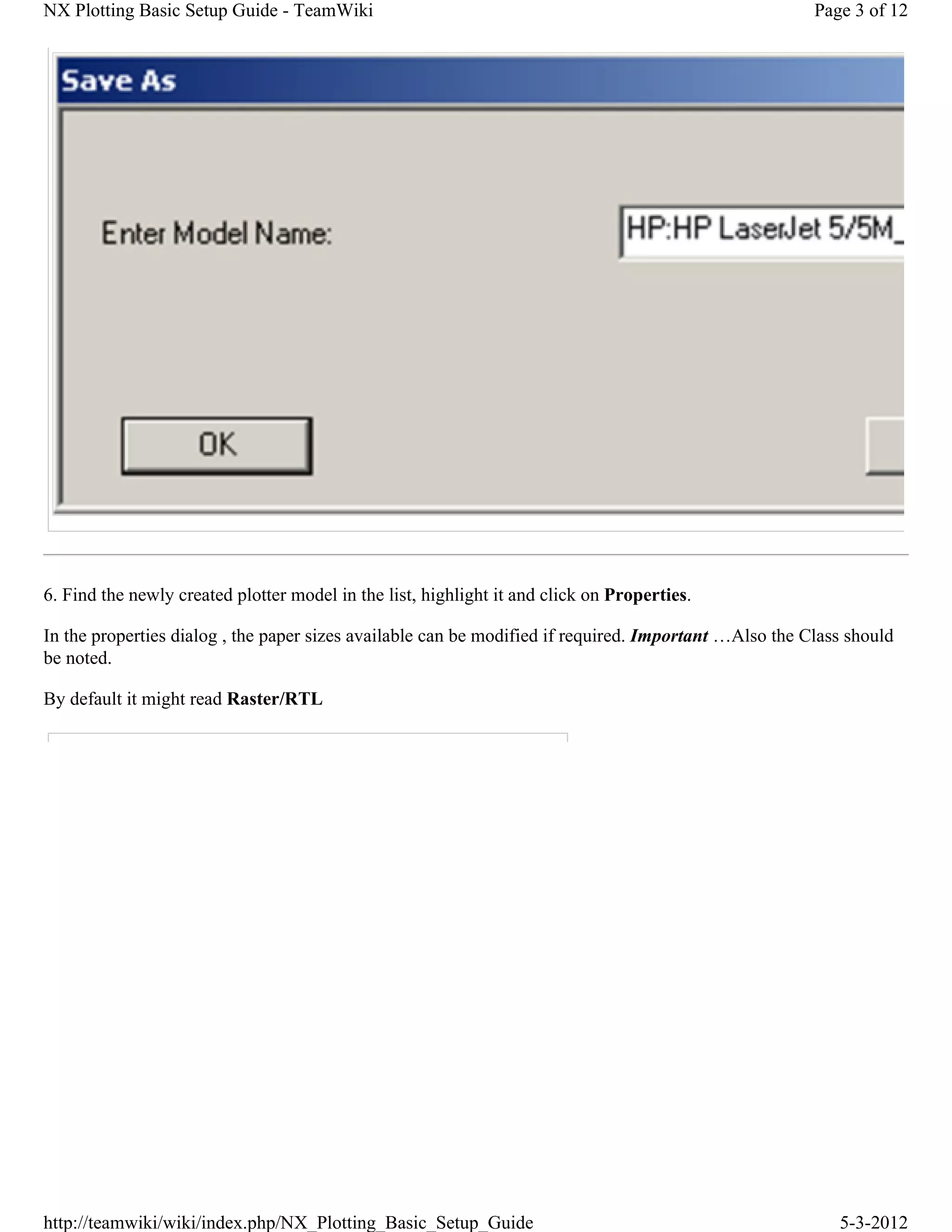 Teamwiki nx plotting setup | PDF