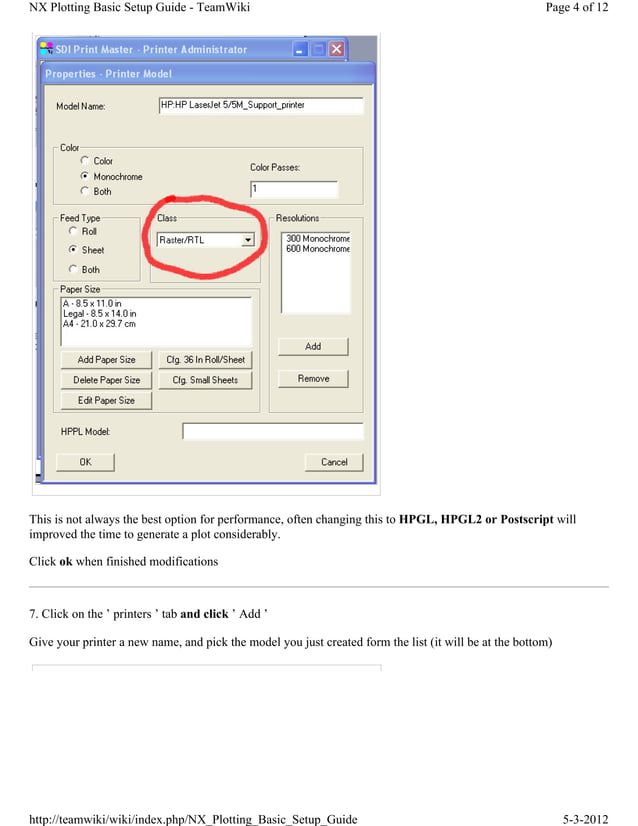 Teamwiki nx plotting setup | PDF