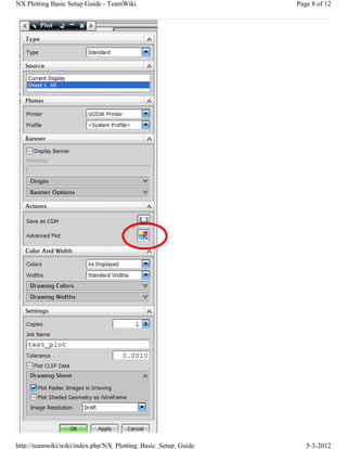 Teamwiki nx plotting setup | PDF