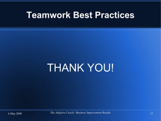 Teamwork Best Practices | PDF