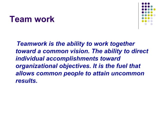 Teamwork | PPT