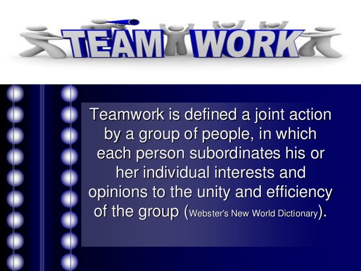 Teamwork Definition