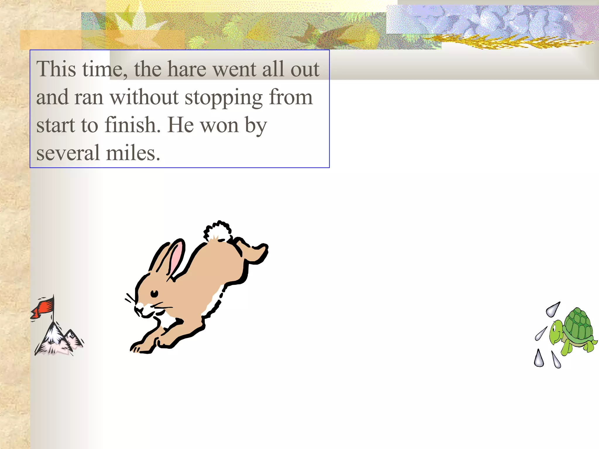 New Version of Tortoise and Hare story | PPT