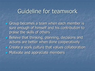 Teamwork 1215321061320204-9 | PPT