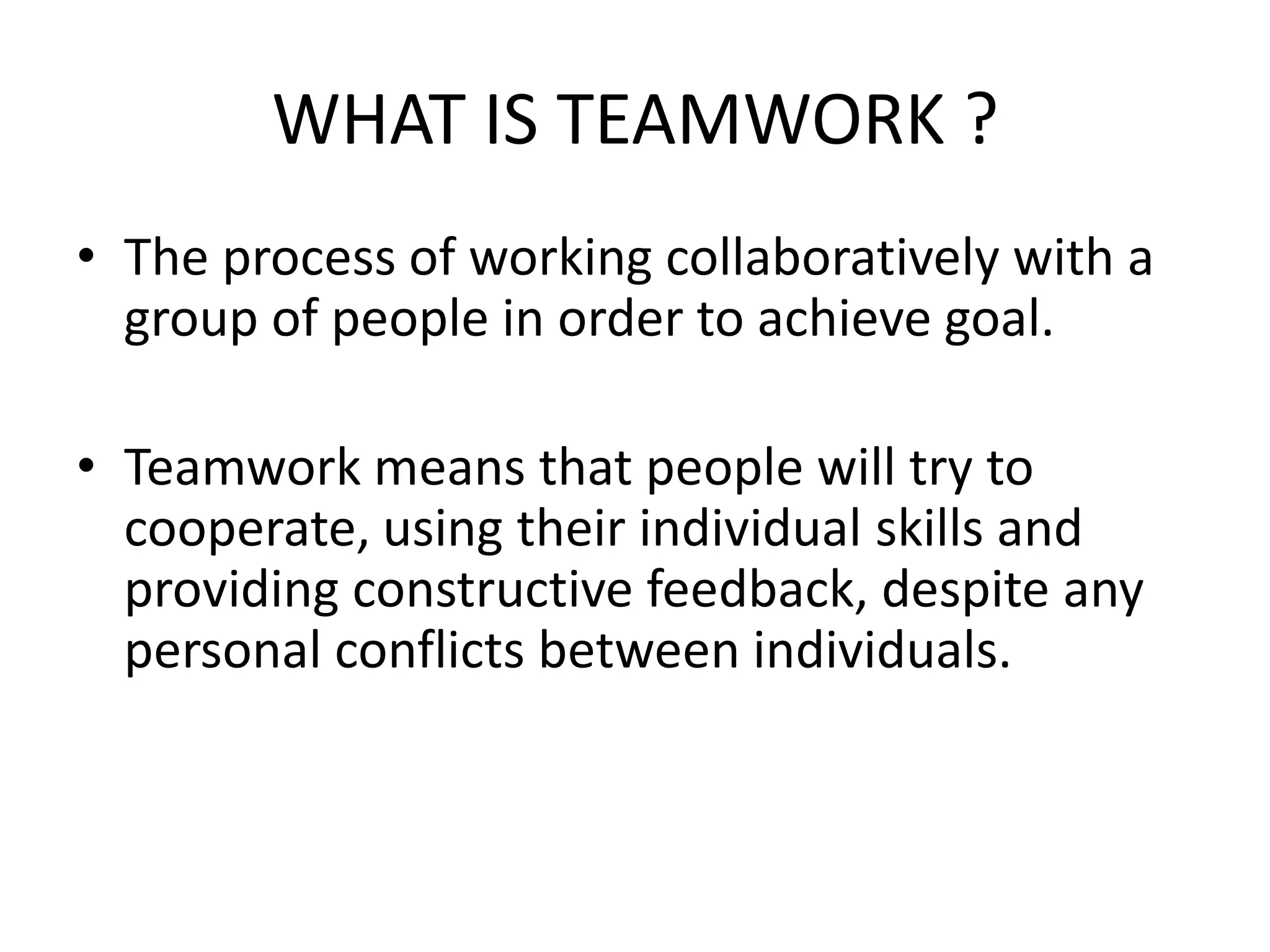 Teamwork | PPTX