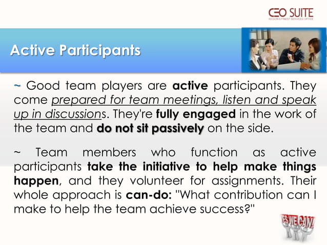 How to be an Effective Team Player | PPTX