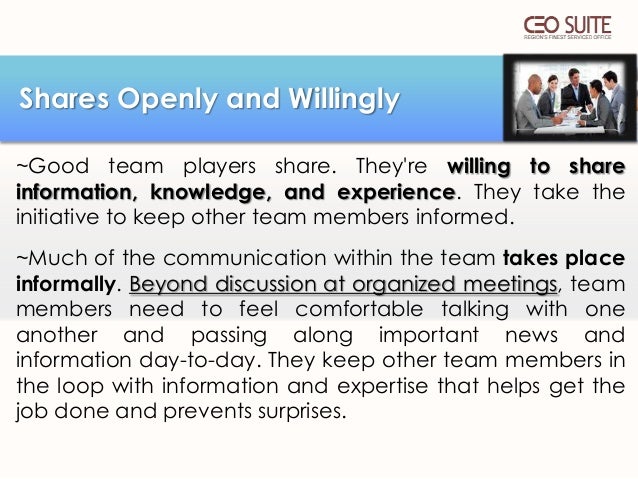 How to be an Effective Team Player