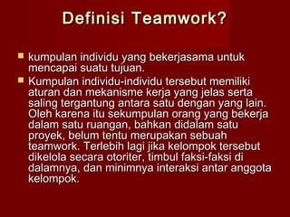 Teamwork | PPT