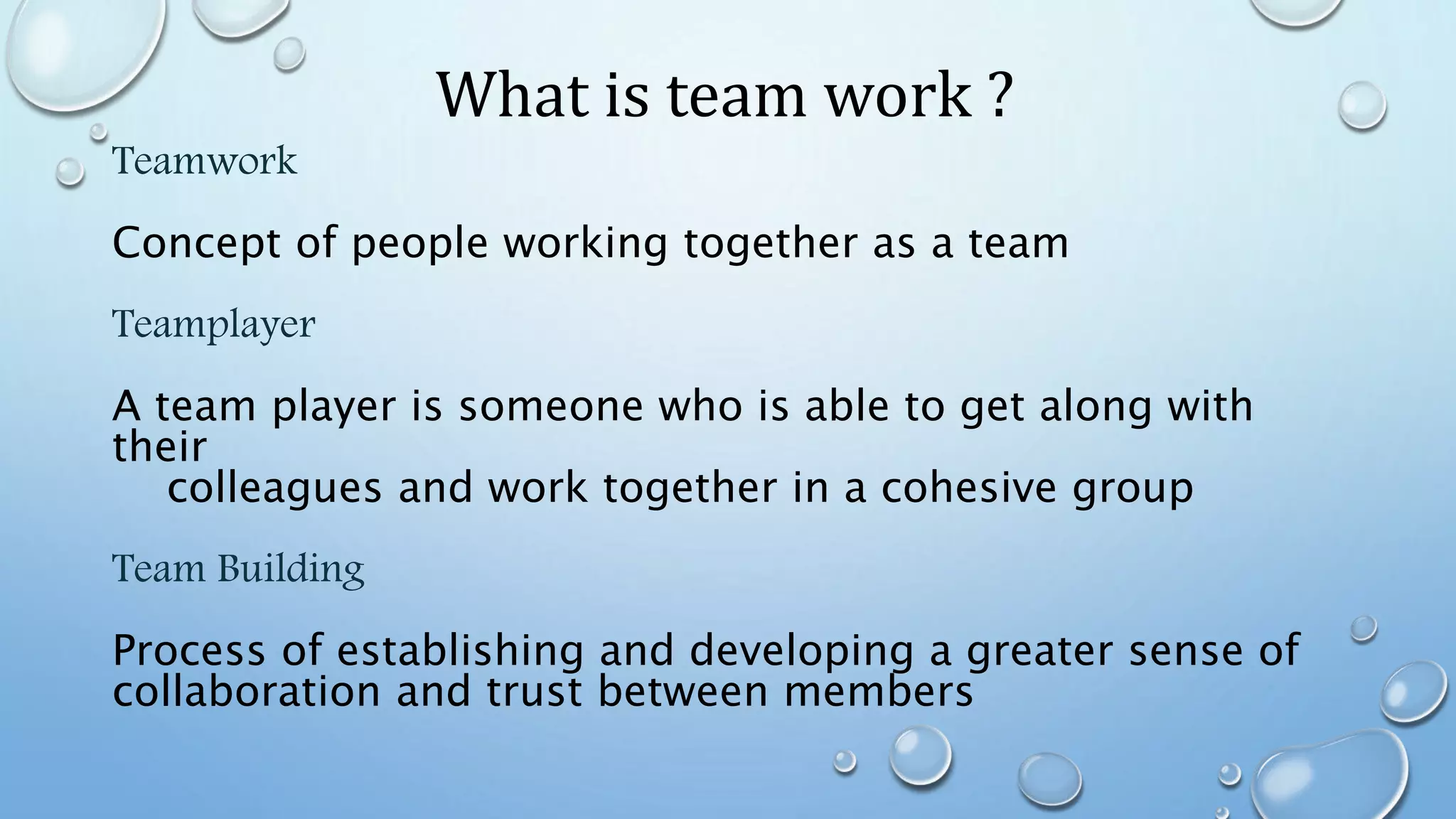Team work.by shubham bhandge pptx | PPTX
