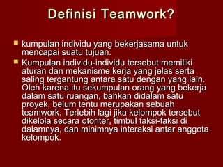 Teamwork | PPT