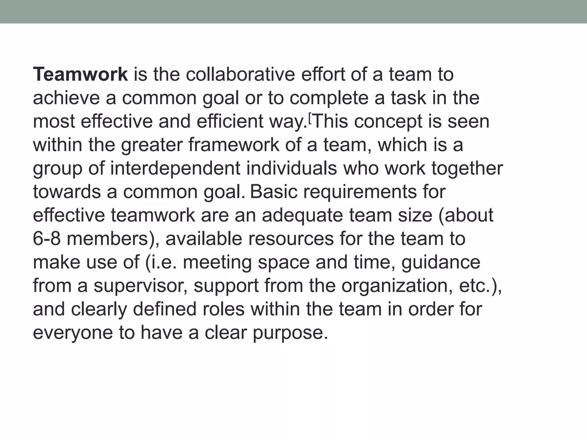 Teamwork | PPTX